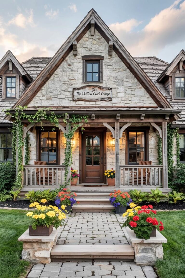 29 Cozy Rustic House Exterior Designs