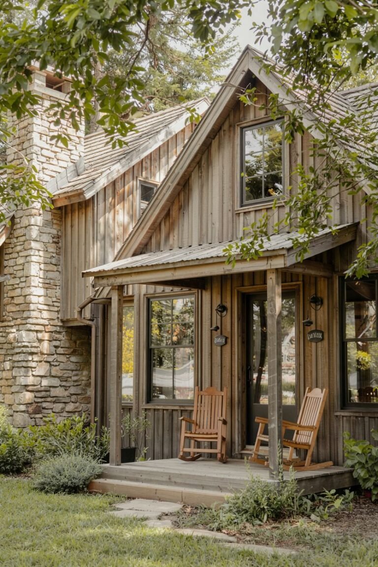 29 Cozy Rustic House Exterior Designs