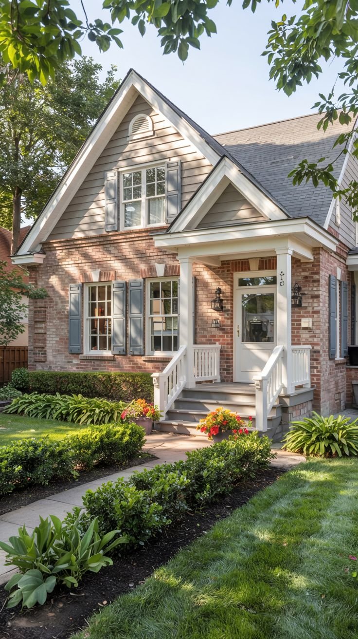26 Stunning Exterior House Colors That Pair with Brick