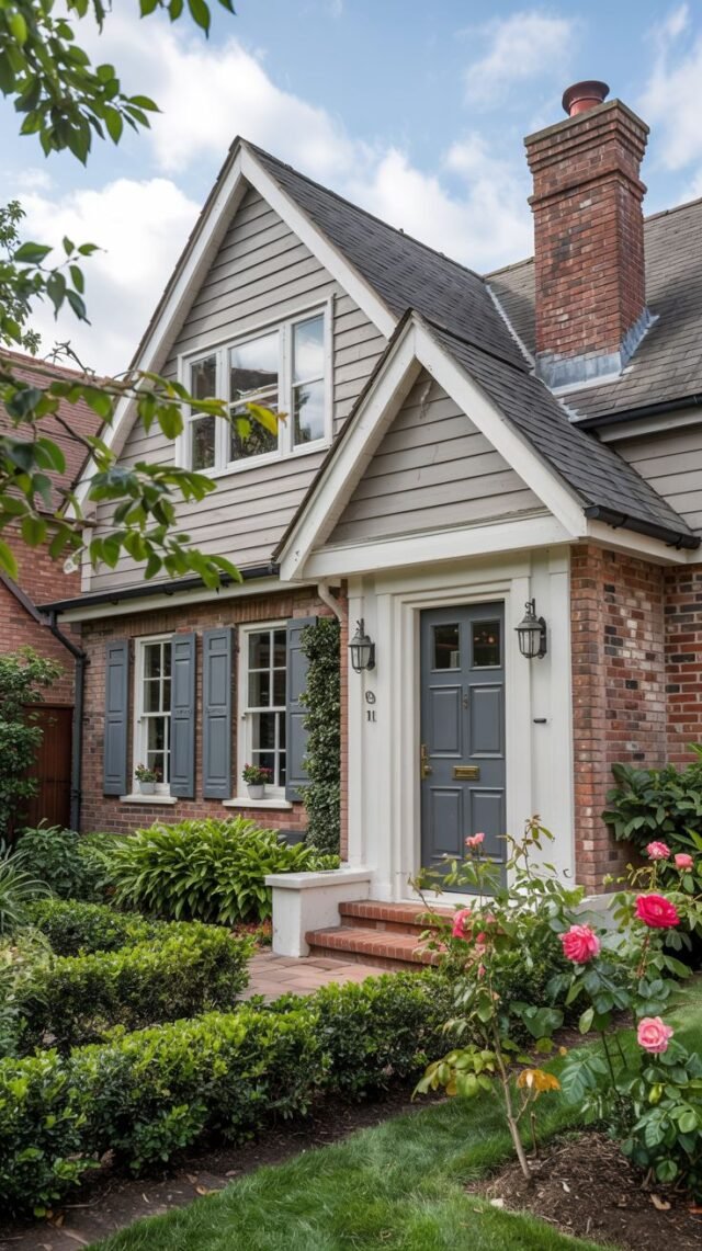 26 Stunning Exterior House Colors That Pair with Brick