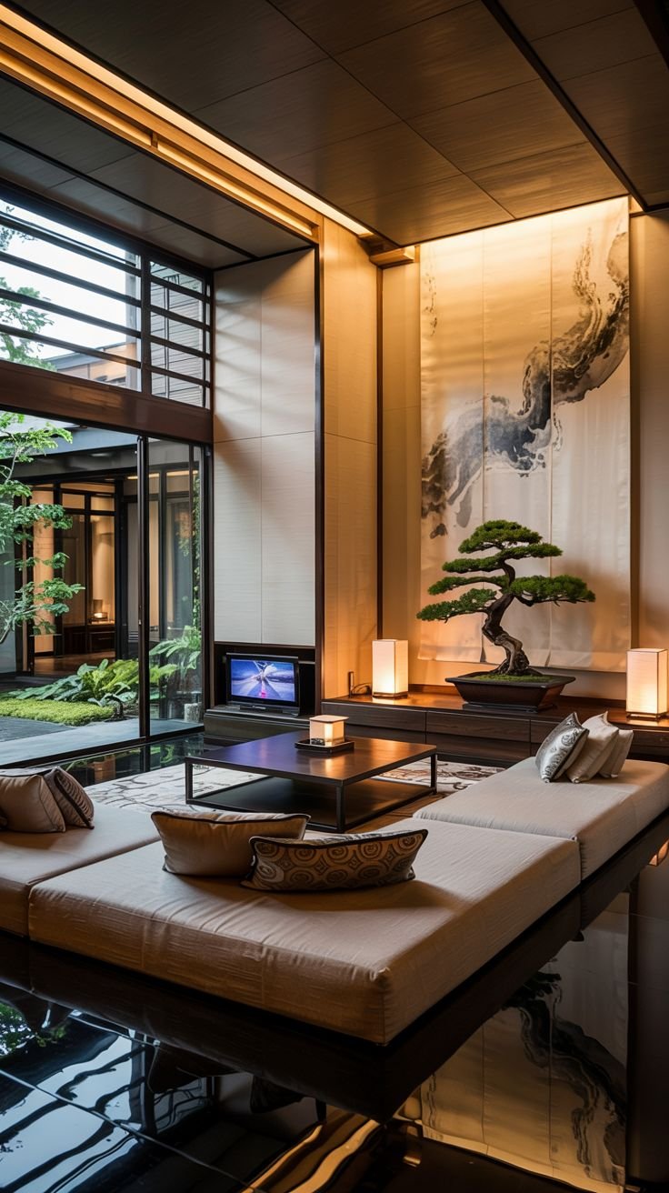 25 Gorgeous Japanese Living Room Ideas for a Relaxed, Elegant Atmosphere