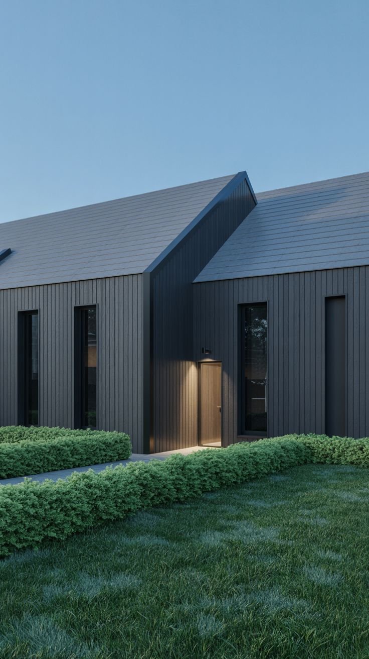 26 Stunning Dark Exterior House Color Ideas for a Modern Home ...