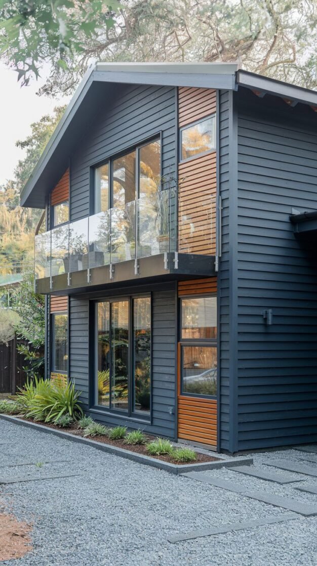 26 Stunning Dark Exterior House Color Ideas for a Modern Home ...