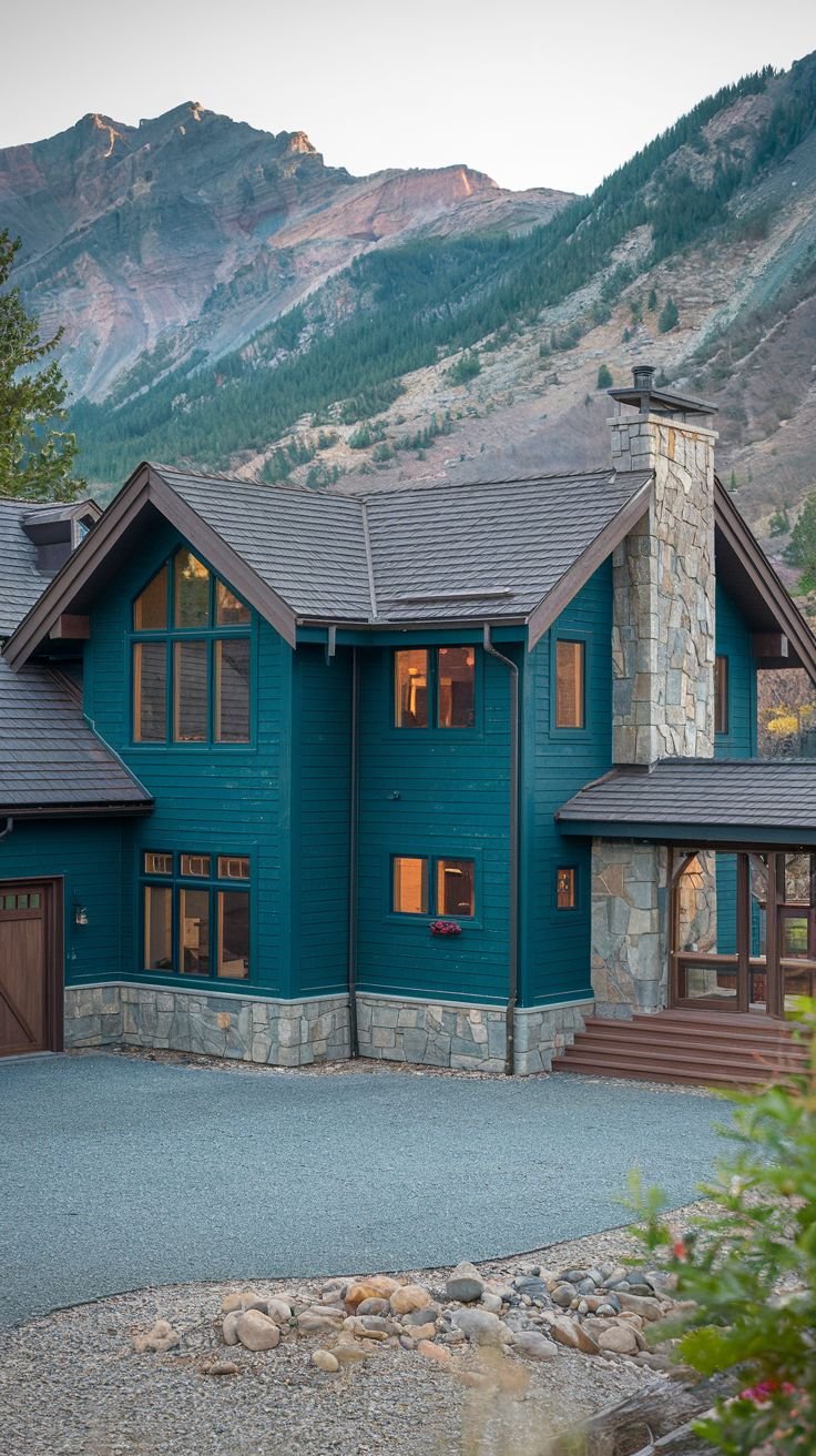26 Stunning Dark Exterior House Color Ideas for a Modern Home ...