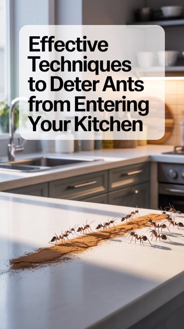 Effective Techniques to Deter Ants from Entering Your Kitchen