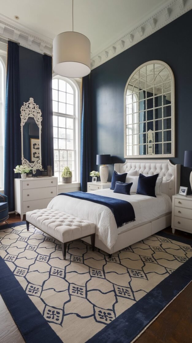 29 Beautiful Navy Bedroom Ideas for Stunning Interiors