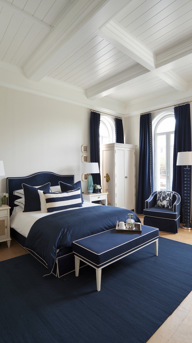 29 Beautiful Navy Bedroom Ideas for Stunning Interiors