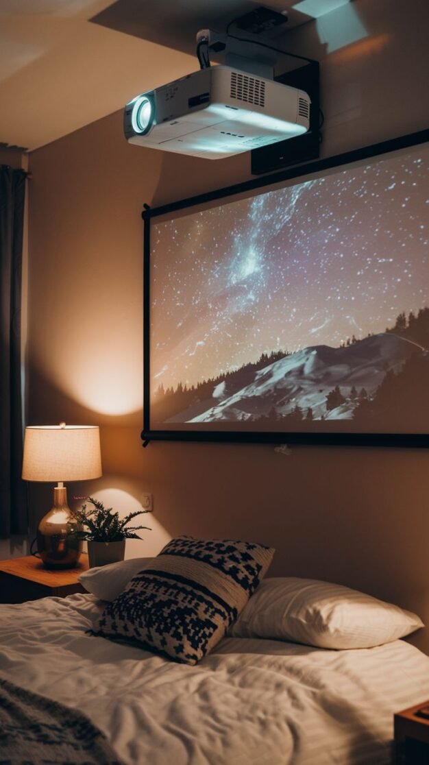 22 Unique Bedroom Projector Mounting Ideas