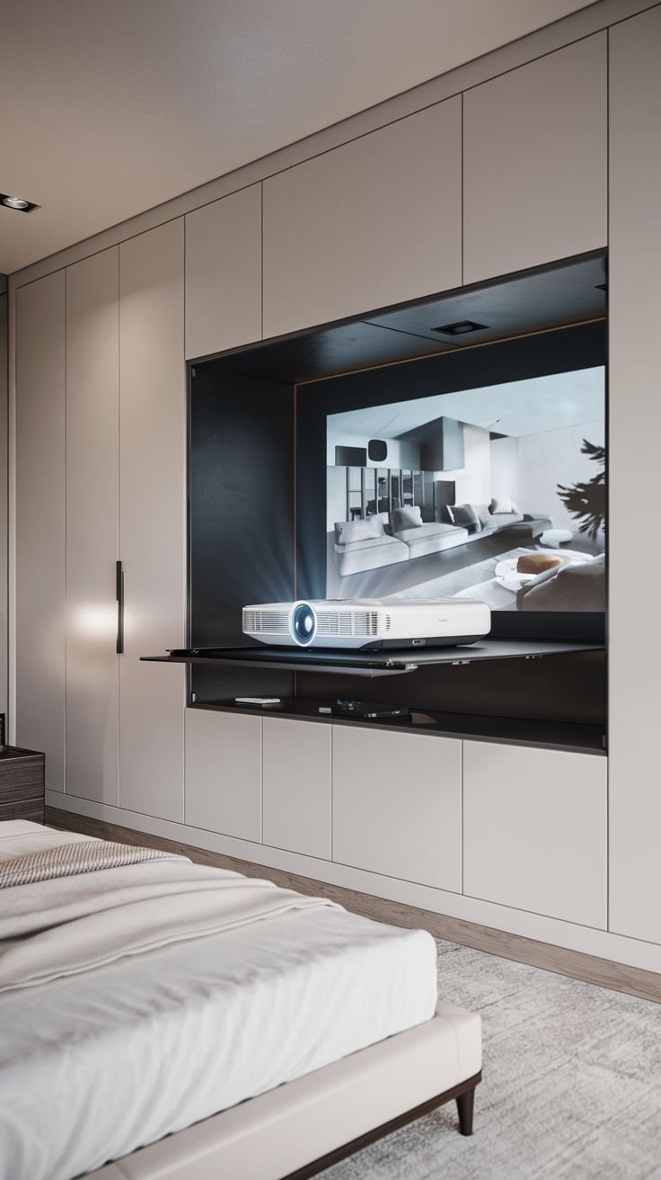 22 Unique Bedroom Projector Mounting Ideas
