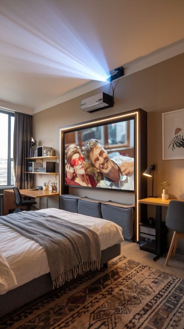 22 Unique Bedroom Projector Mounting Ideas