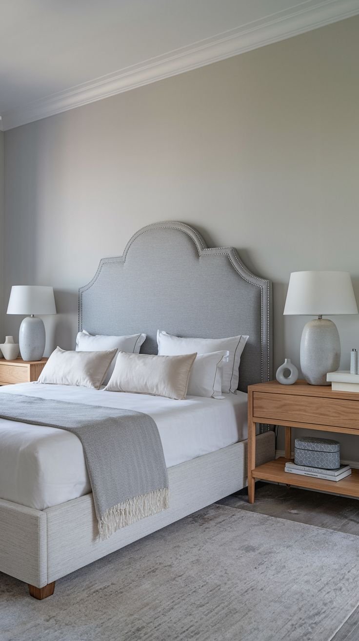 39 Elegant Grey Headboard Bedroom Ideas for a Sophisticated Look