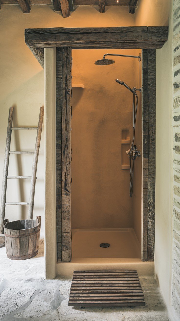 31 Rustic Bathroom Shower Designs with Elegance