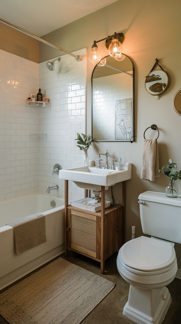 38 Small Full Bathroom Ideas for a Sleek Space